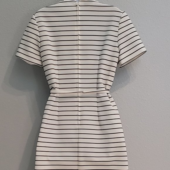 Nelly Don | Dresses | Vintage Nelly Don White Brown Stripe Dress | Poshmark